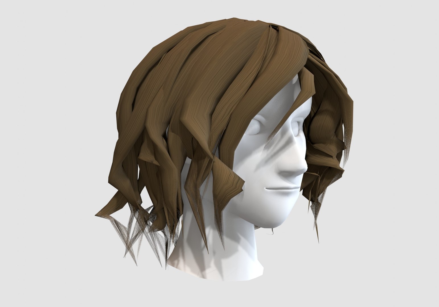 Male Chaotic Hairstyle 3D Model - TurboSquid 1922849