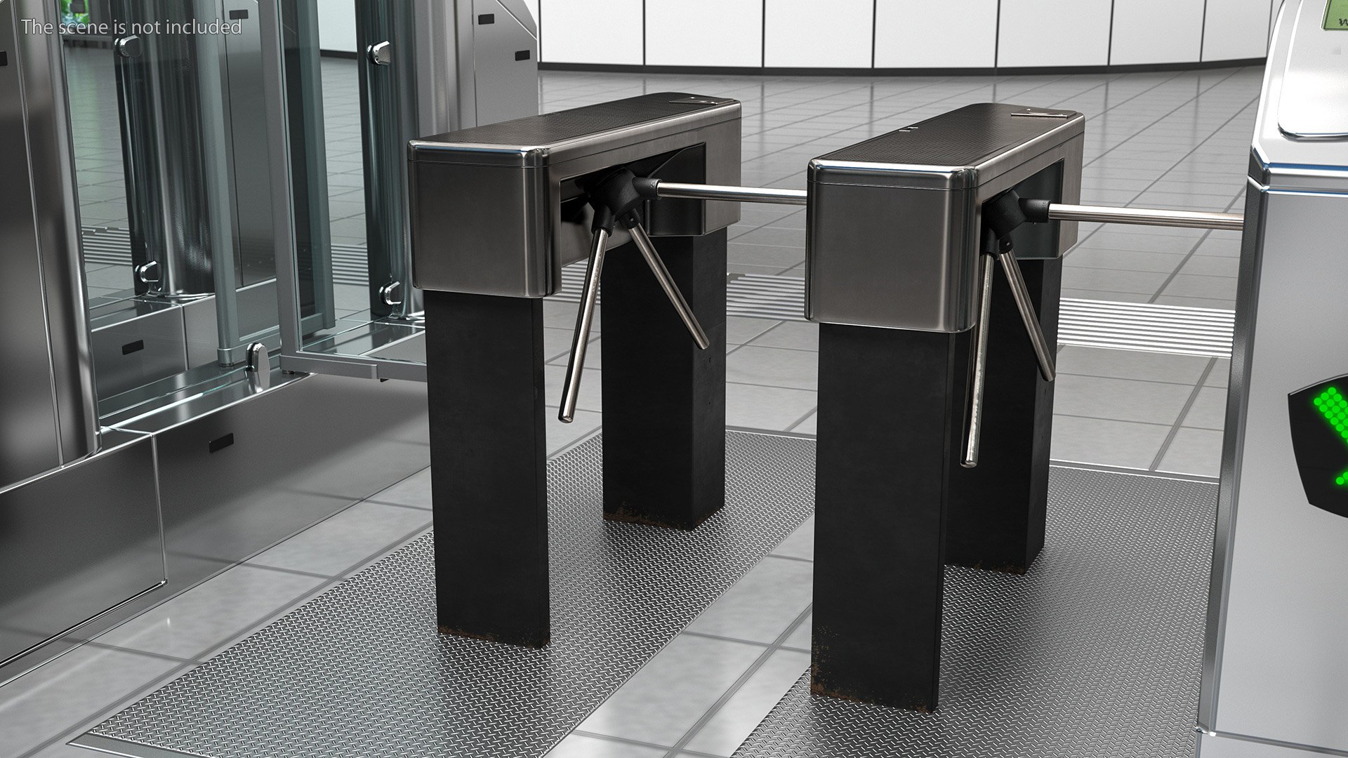 3D Turnstile Gate Entrance - TurboSquid 2229376
