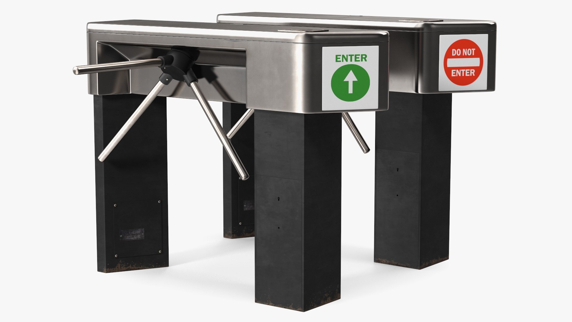 3D Turnstile Gate Entrance - TurboSquid 2229376