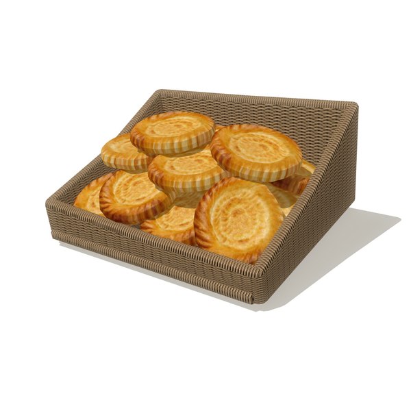 3d bread basket 3 model
