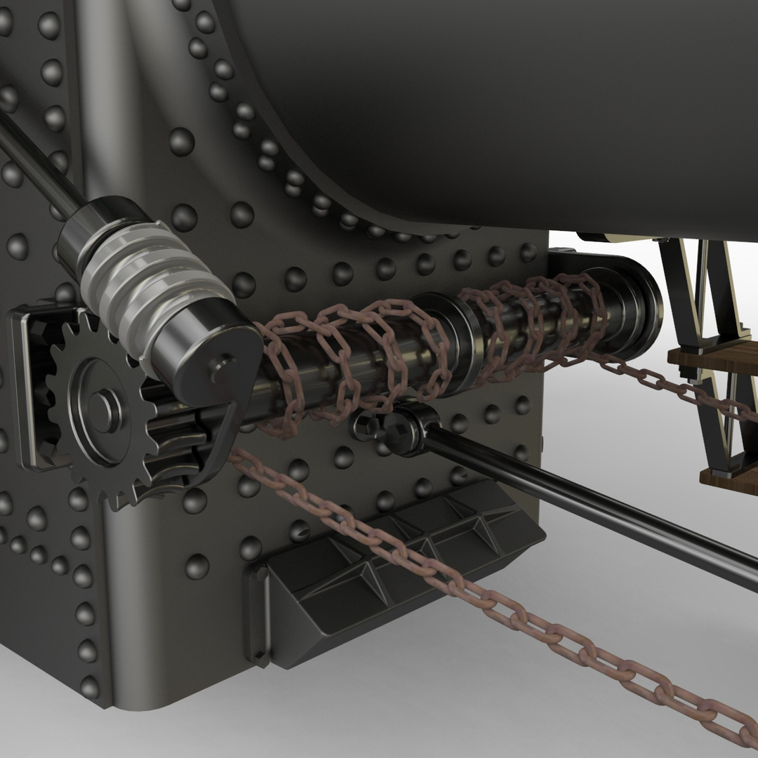 steam traction engine 1912 3d obj