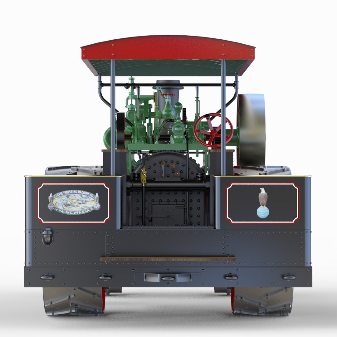 Steam Traction Engine 1912 3d Obj