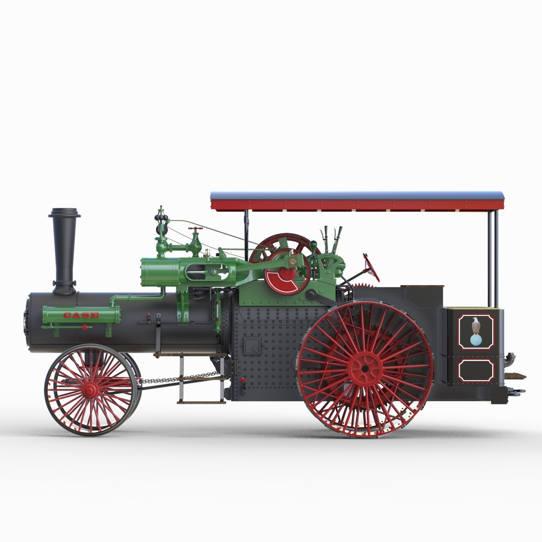 Steam Traction Engine 1912 3d Obj