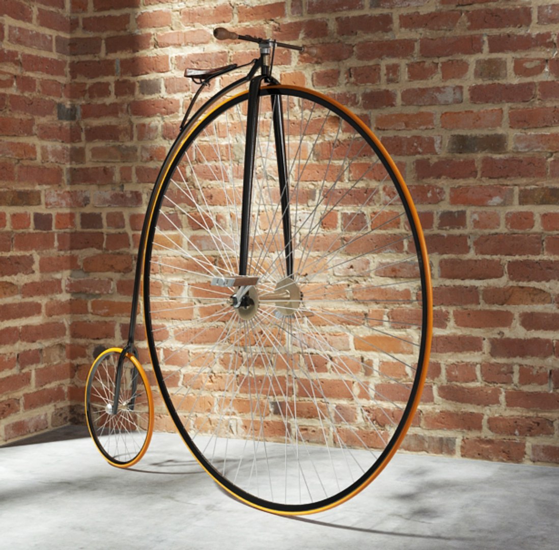Penny Farthing Bicycle 3d Max