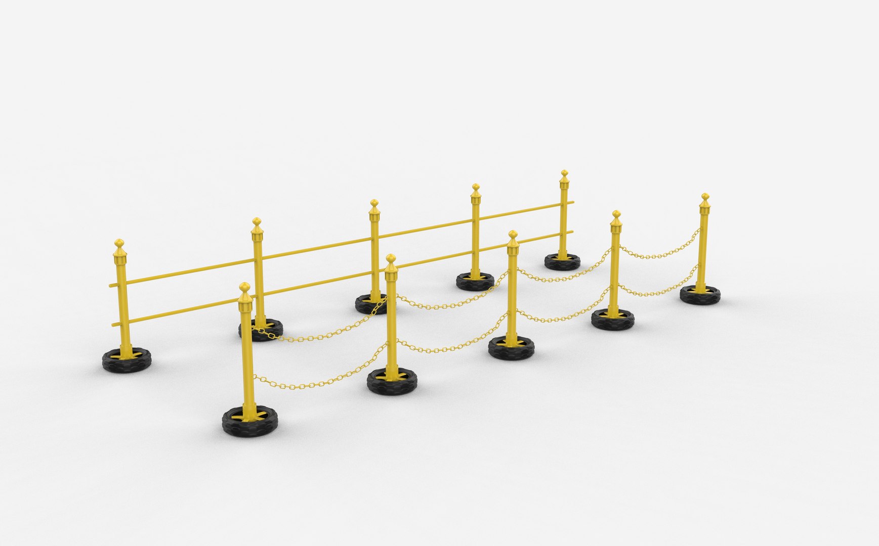 Steel Barriers 3D Model 3D Model - TurboSquid 2337465