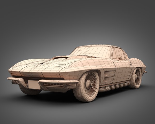 1966 Chevrolet Corvette 3D model - TurboSquid 1741223