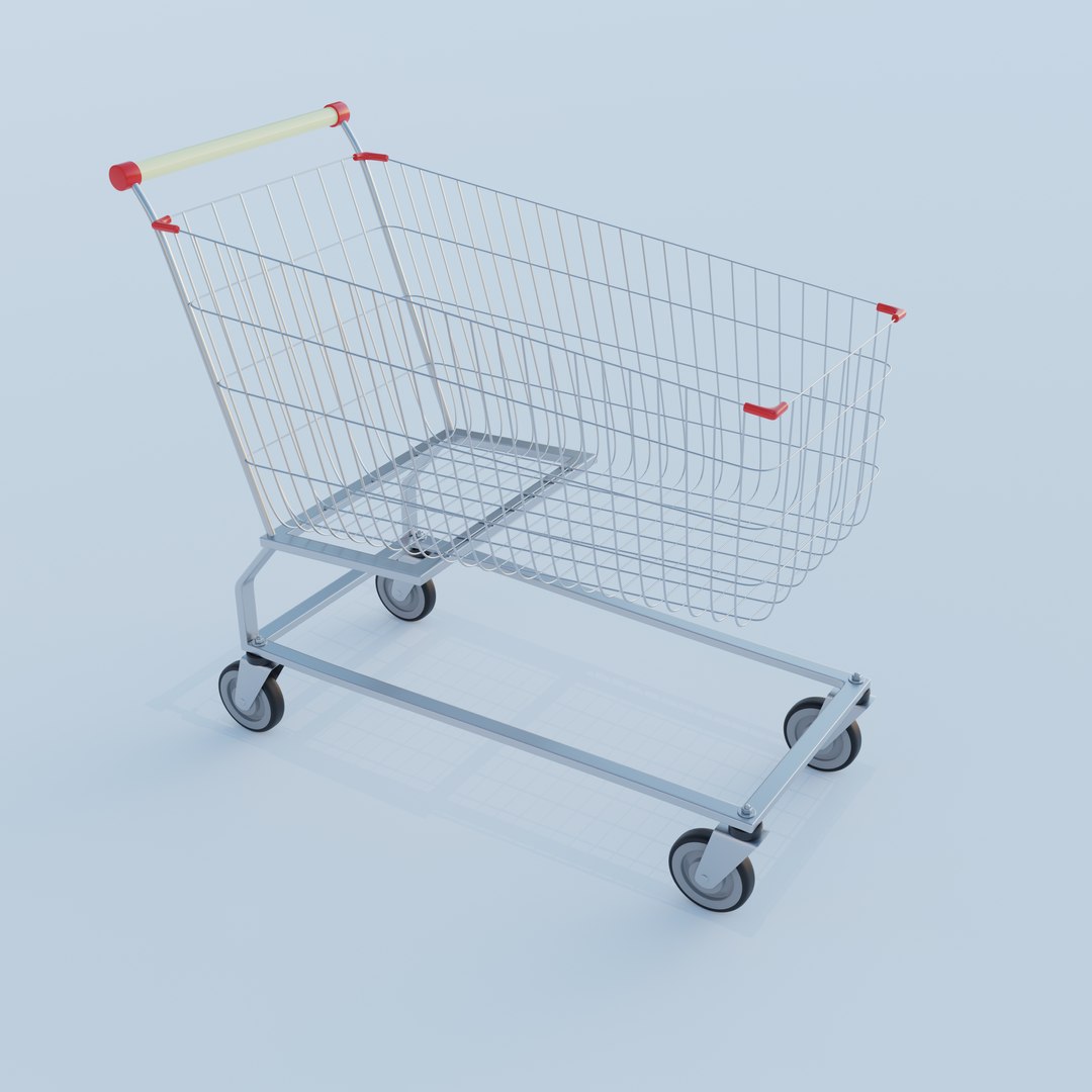 3D shopping cart - TurboSquid 1664881