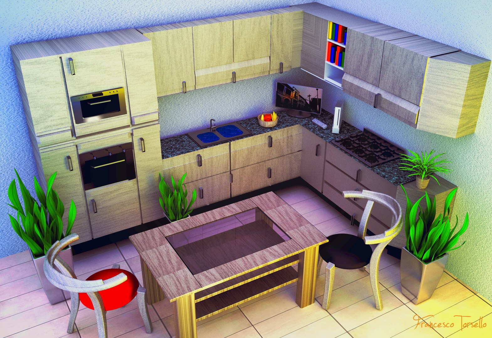 3d kitchen blender 2