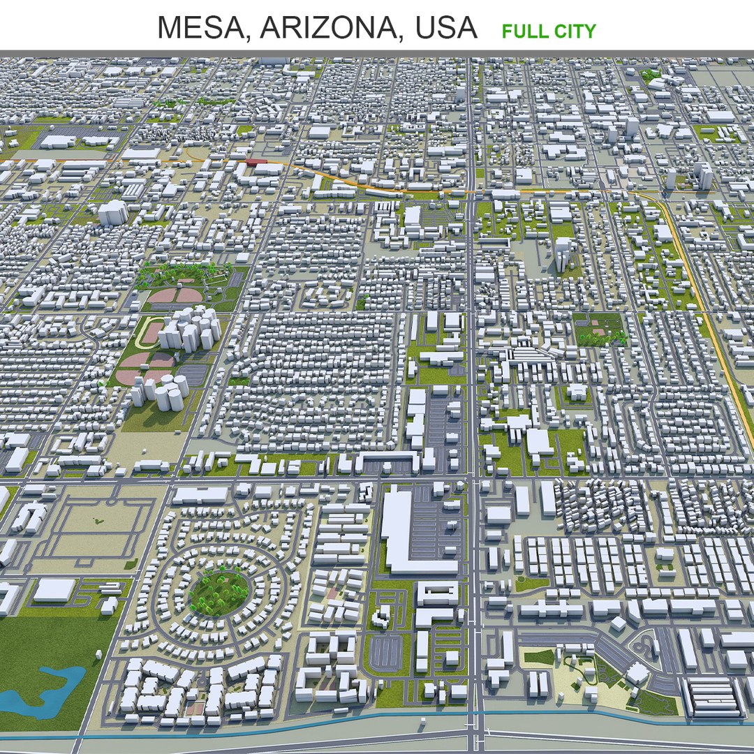 3D Mesa Arizona USA Model - TurboSquid 1720432