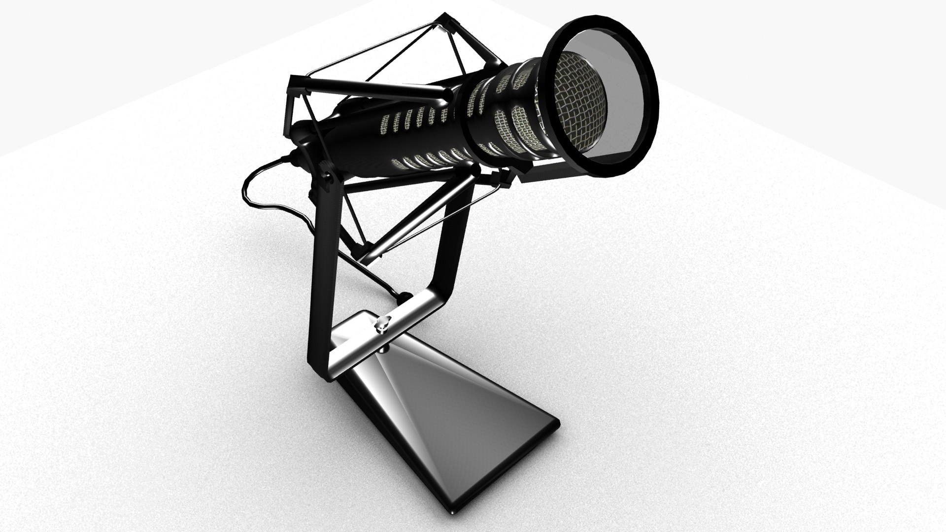 TV Microphone 3D Model - TurboSquid 1722235