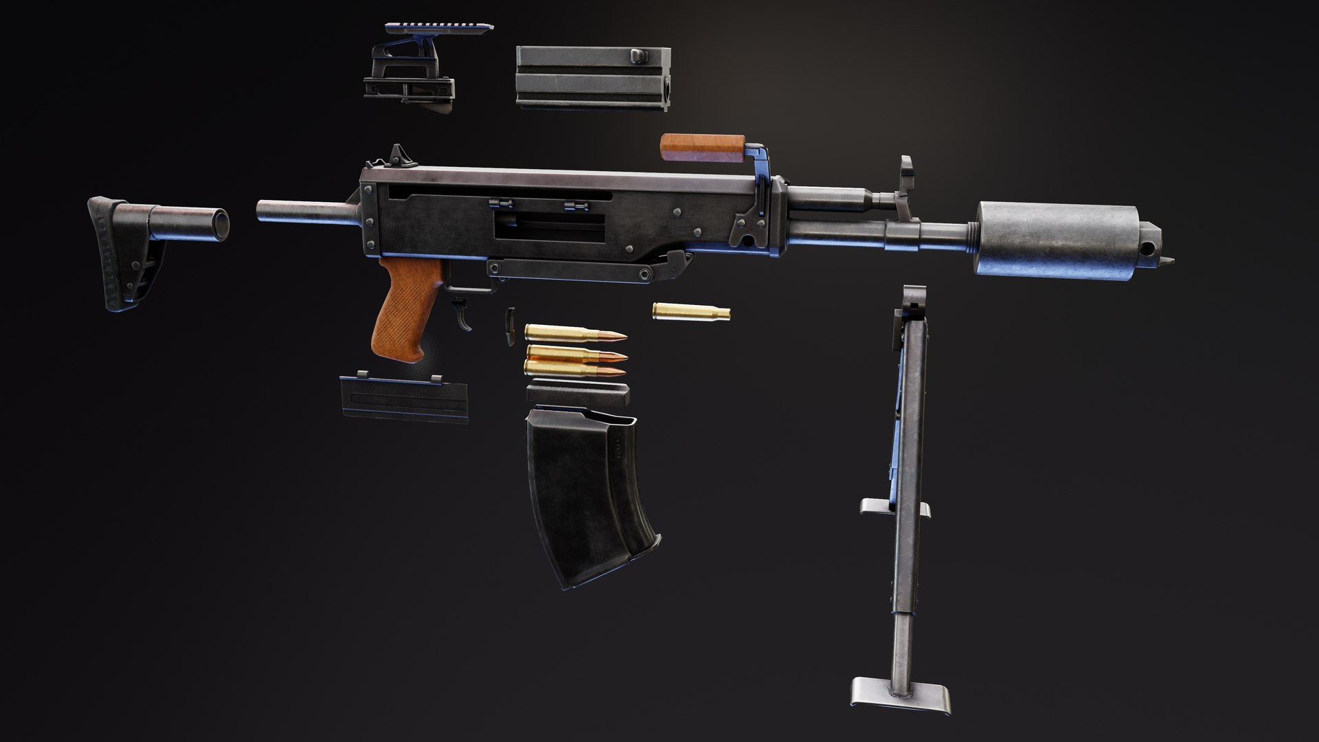 3D Rifle 6p62 - TurboSquid 1453284