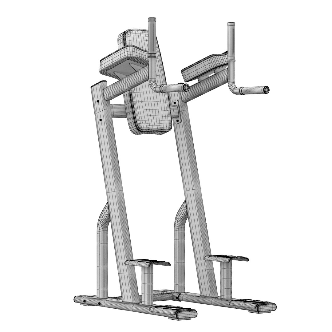 DHZ Fitness E-7047 Vertical Kness Up-Dip 3D model - TurboSquid 1981411