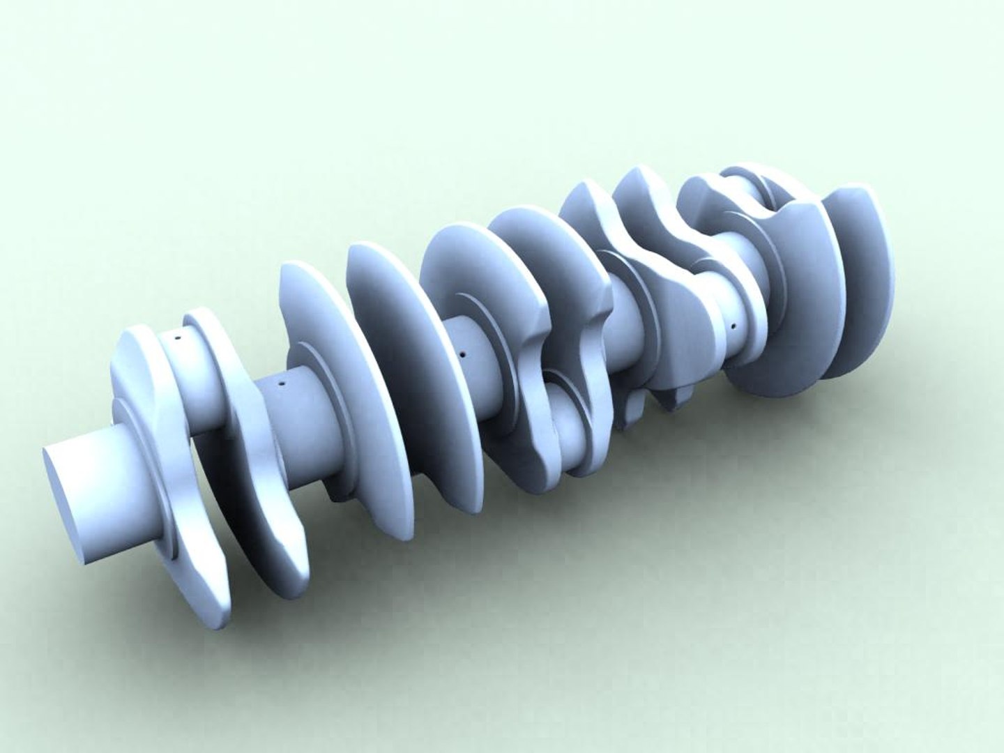 Inline Crank 3d Dwg