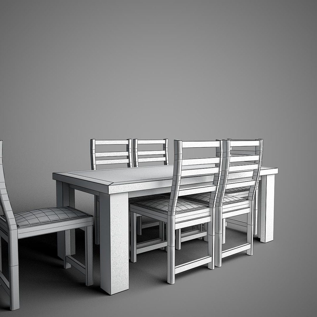 3d dining table 04