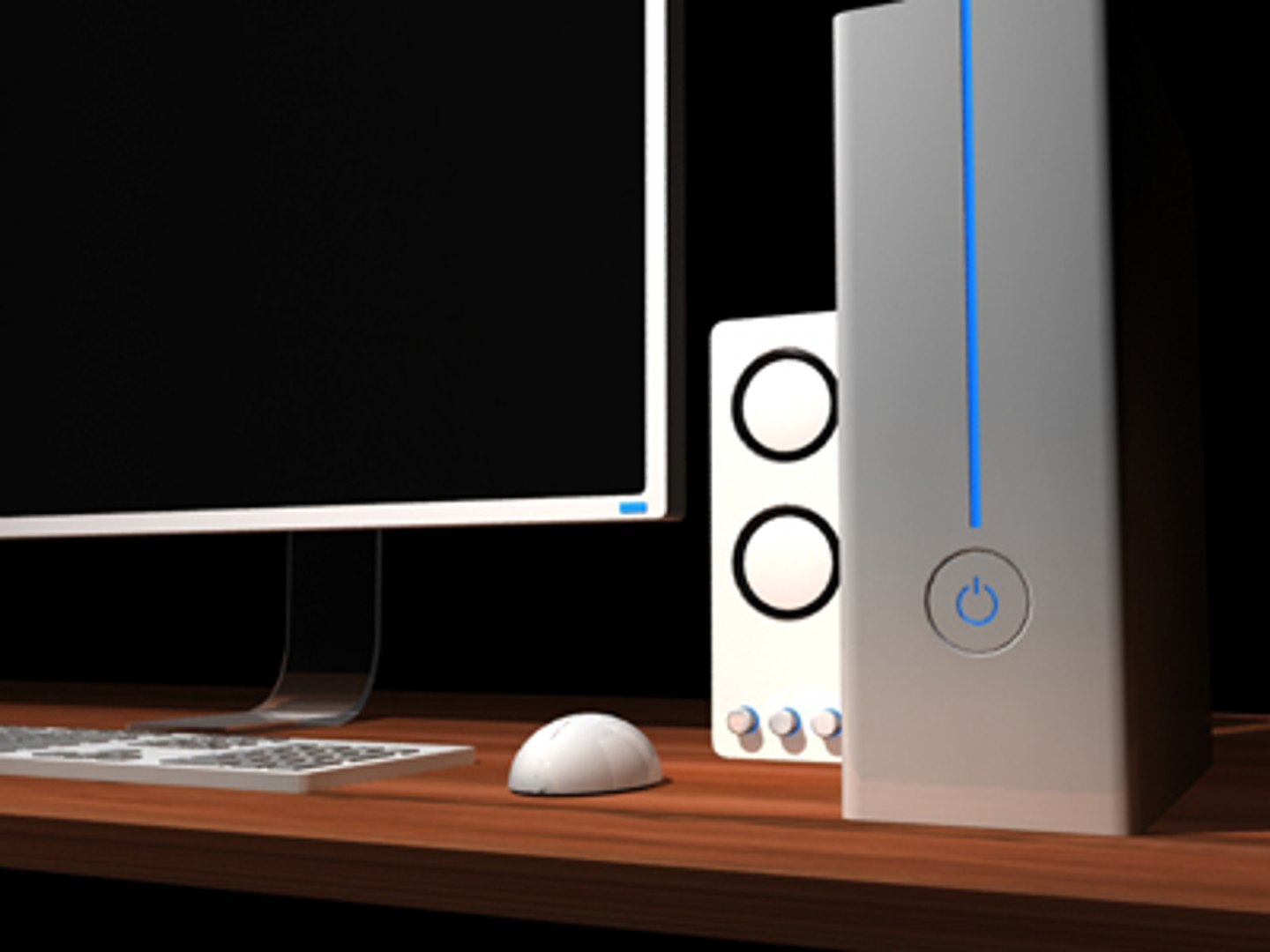 Modern Desktop Computer Generic Obj