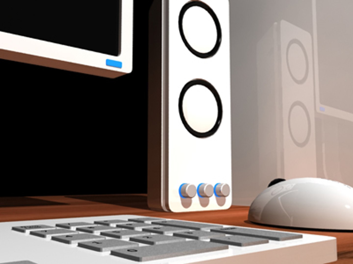 Modern Desktop Computer Generic Obj