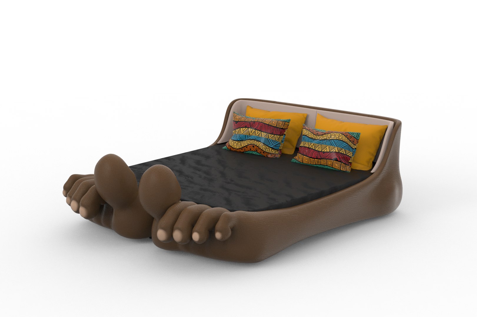 Big Feet Bed Design Model - TurboSquid 1899876