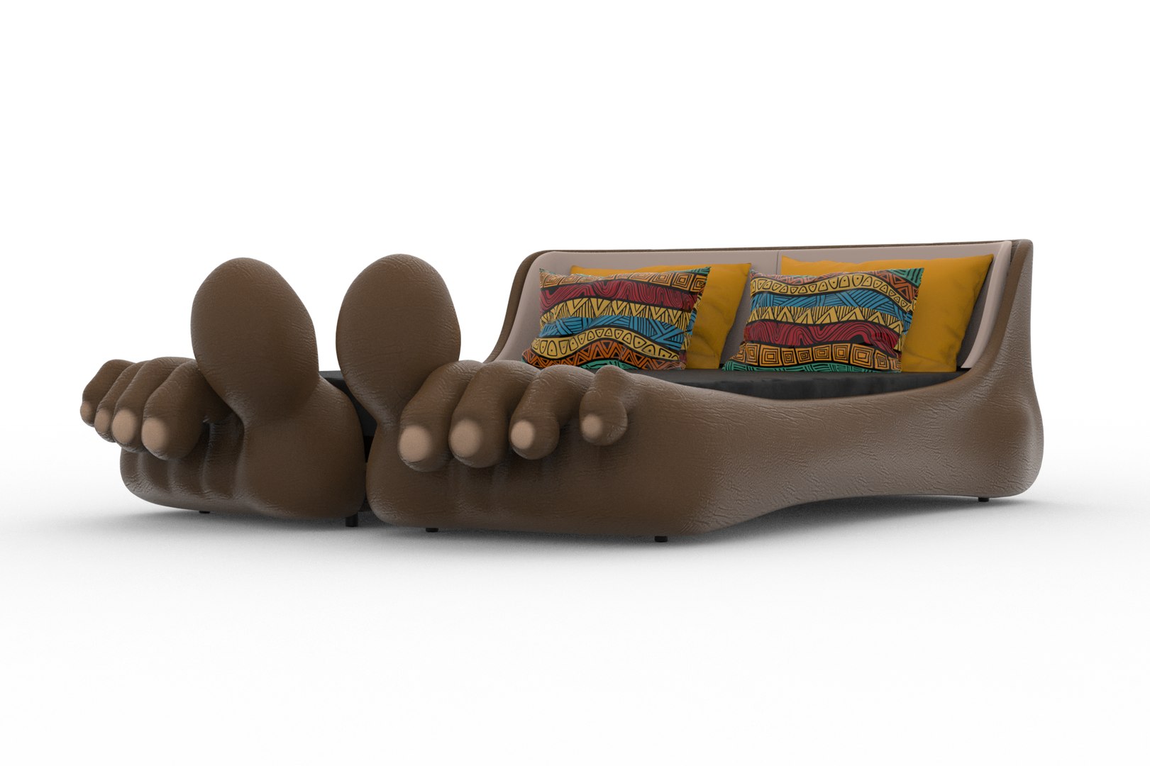 Big Feet Bed Design Model - TurboSquid 1899876