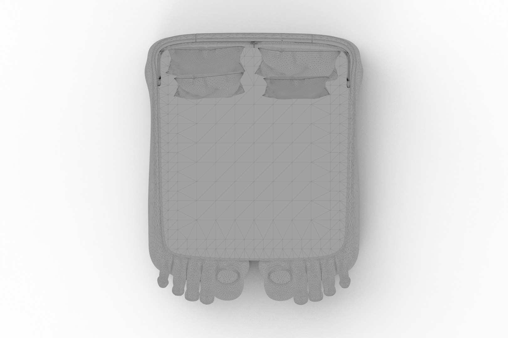Big Feet Bed Design Model - TurboSquid 1899876