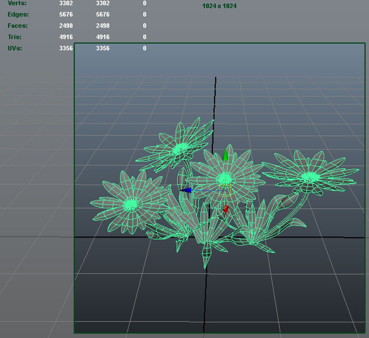 Purple Flower 3d Model