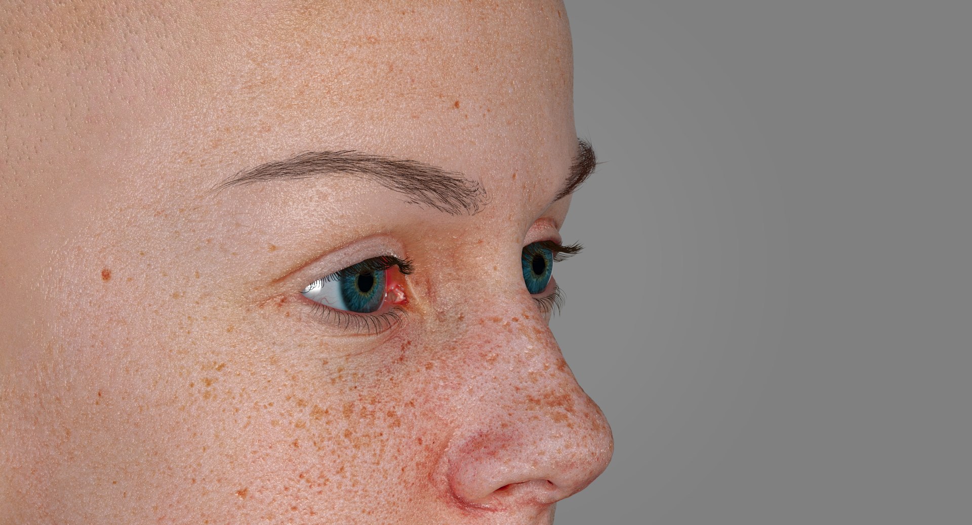 3D real pbr rhea human head - TurboSquid 1662892