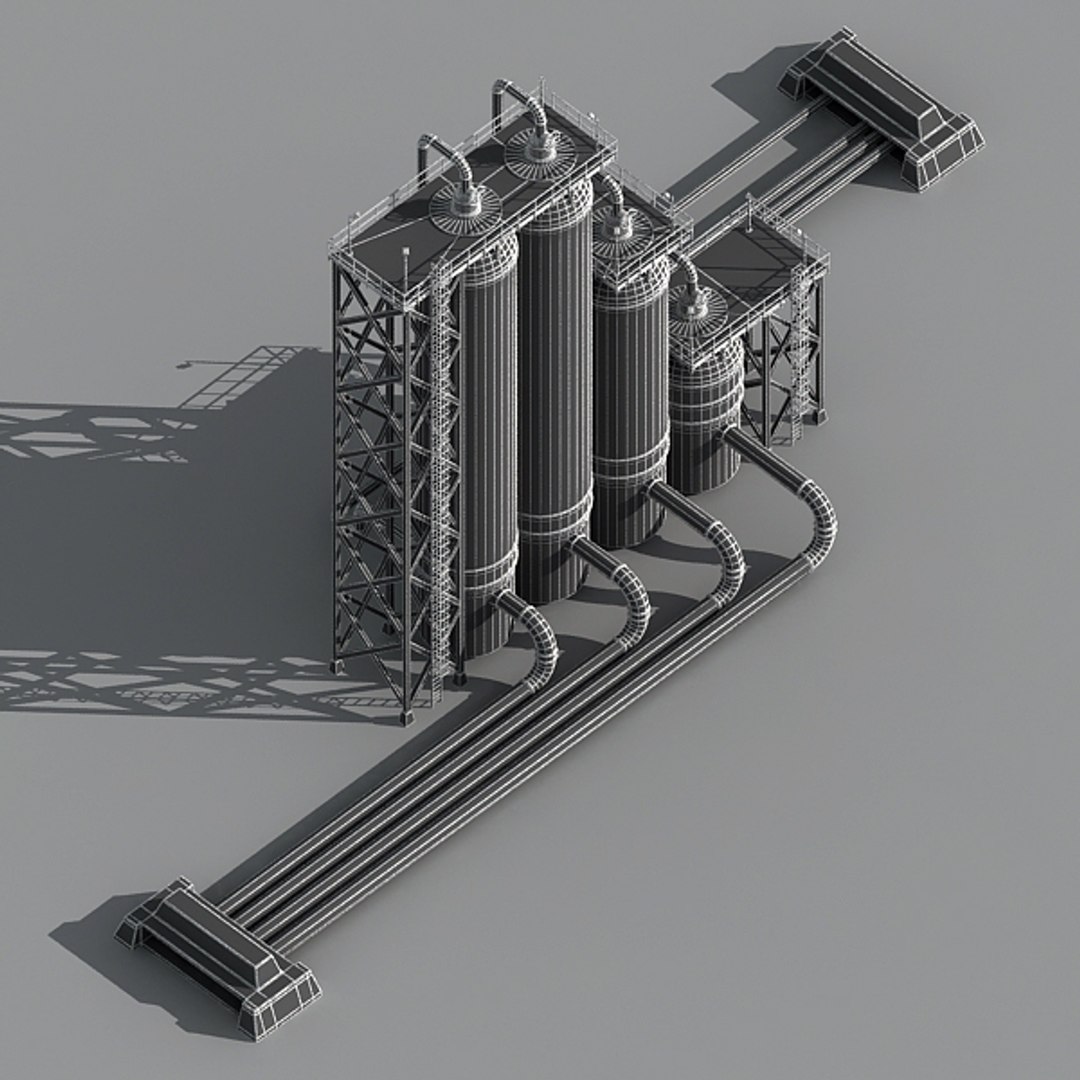 3d Model Refinery Parts