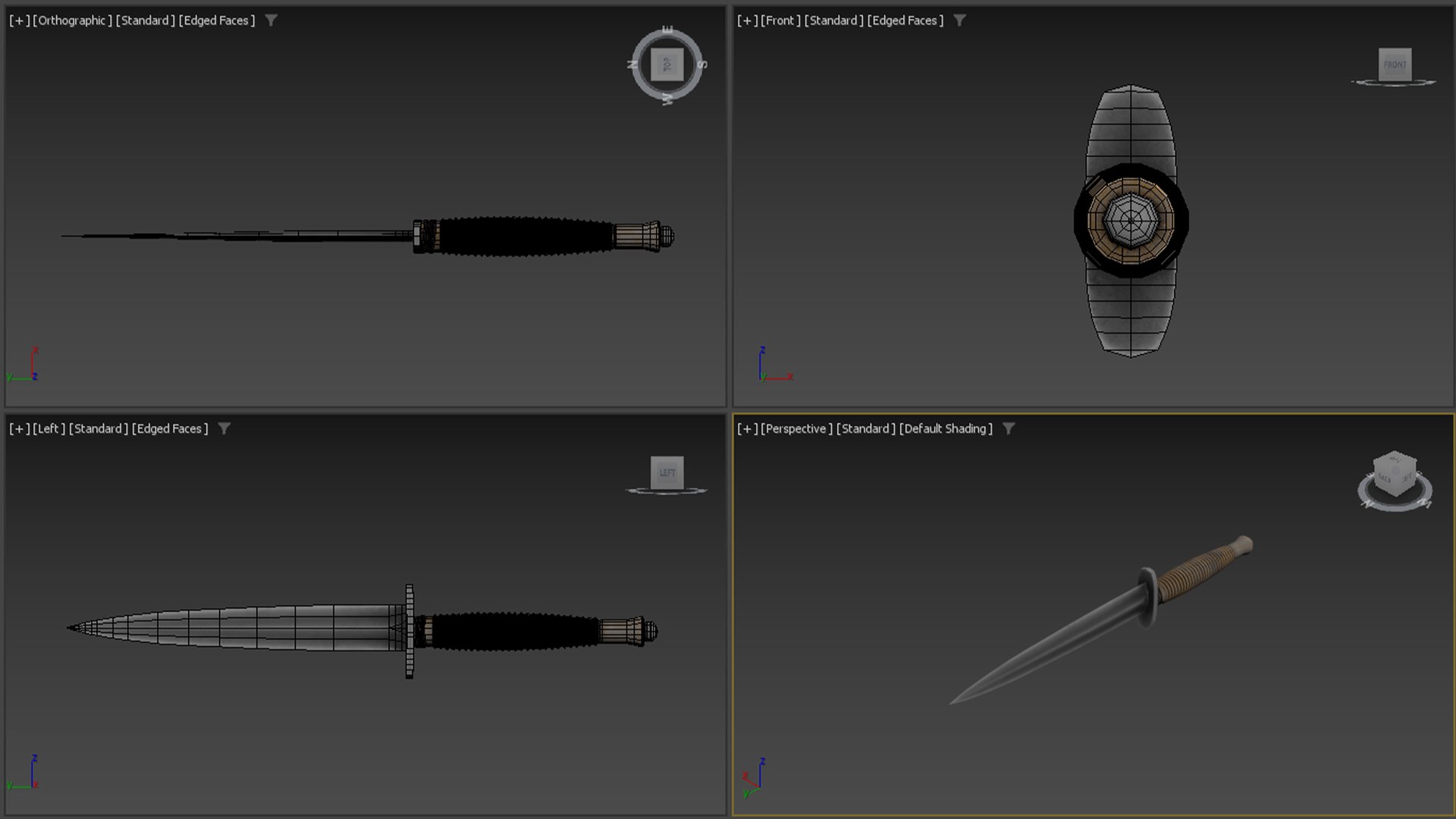 Gaming Knife model - TurboSquid 2180687