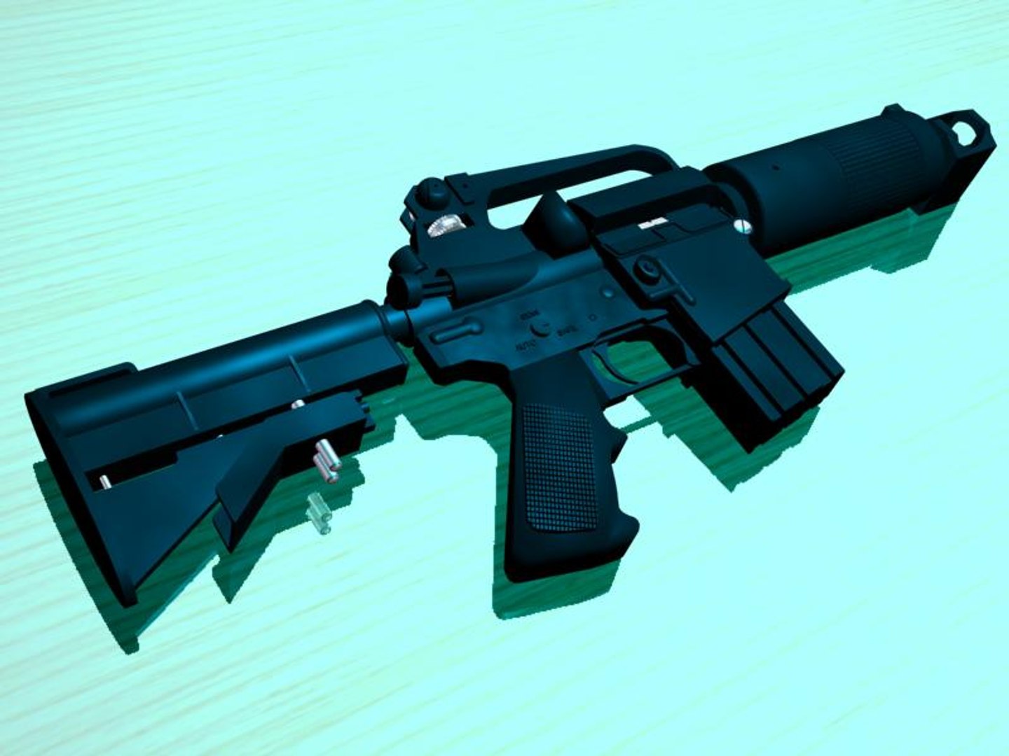 Modern Rifle 3d Model