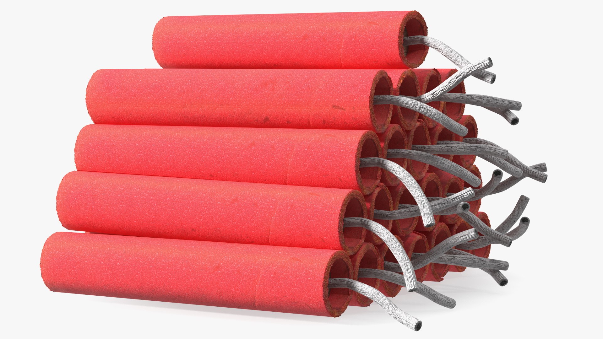 3D Pile Of Red Firecrackers - TurboSquid 1849821