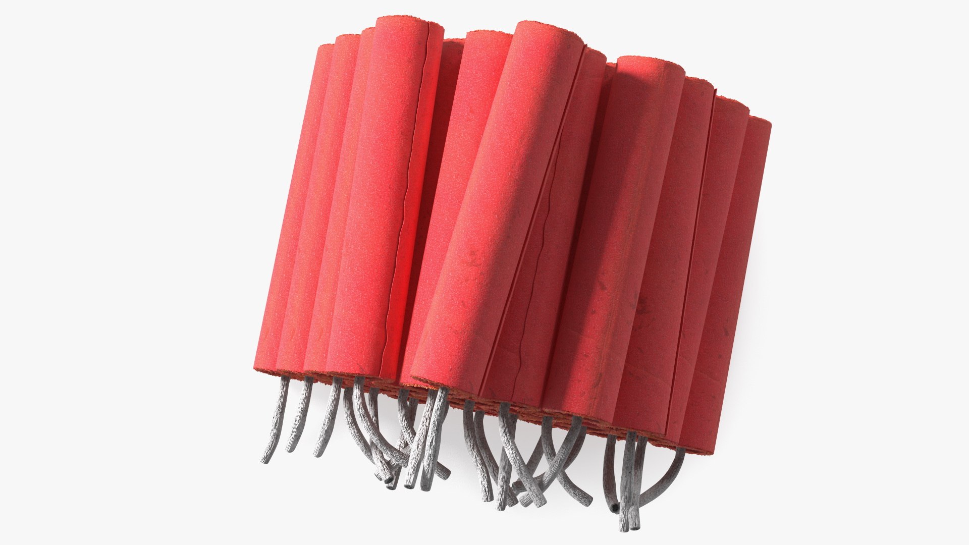 3D Pile Of Red Firecrackers - TurboSquid 1849821