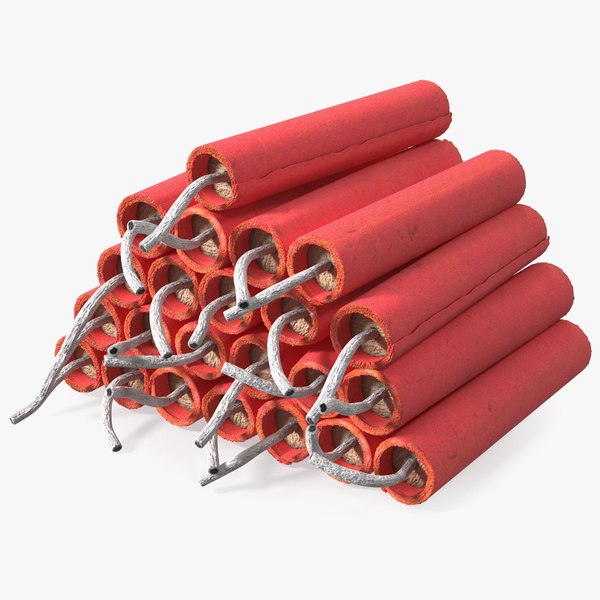 3D Pile of Red Firecrackers - TurboSquid 1849821