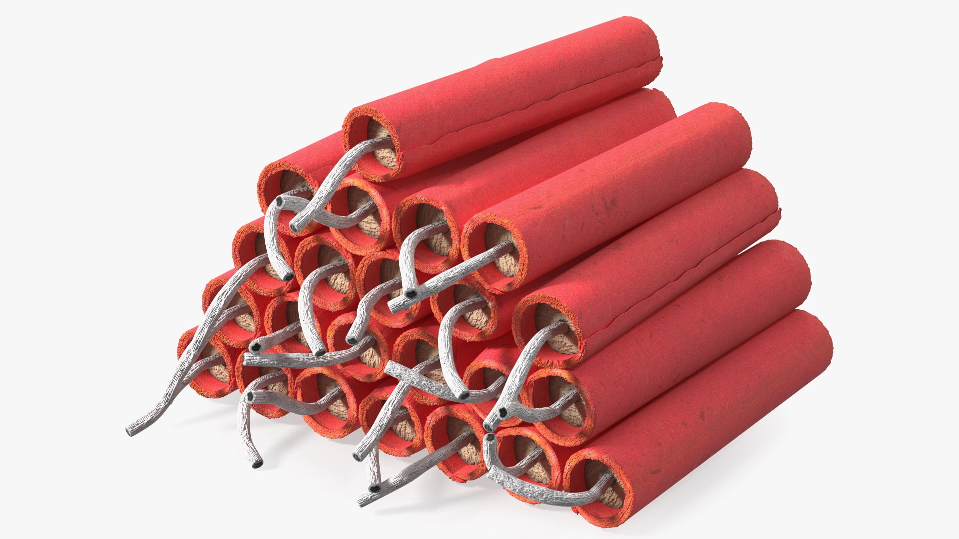 3D Pile of Red Firecrackers - TurboSquid 1849821