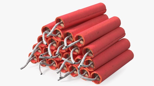 3D Pile of Red Firecrackers - TurboSquid 1849821