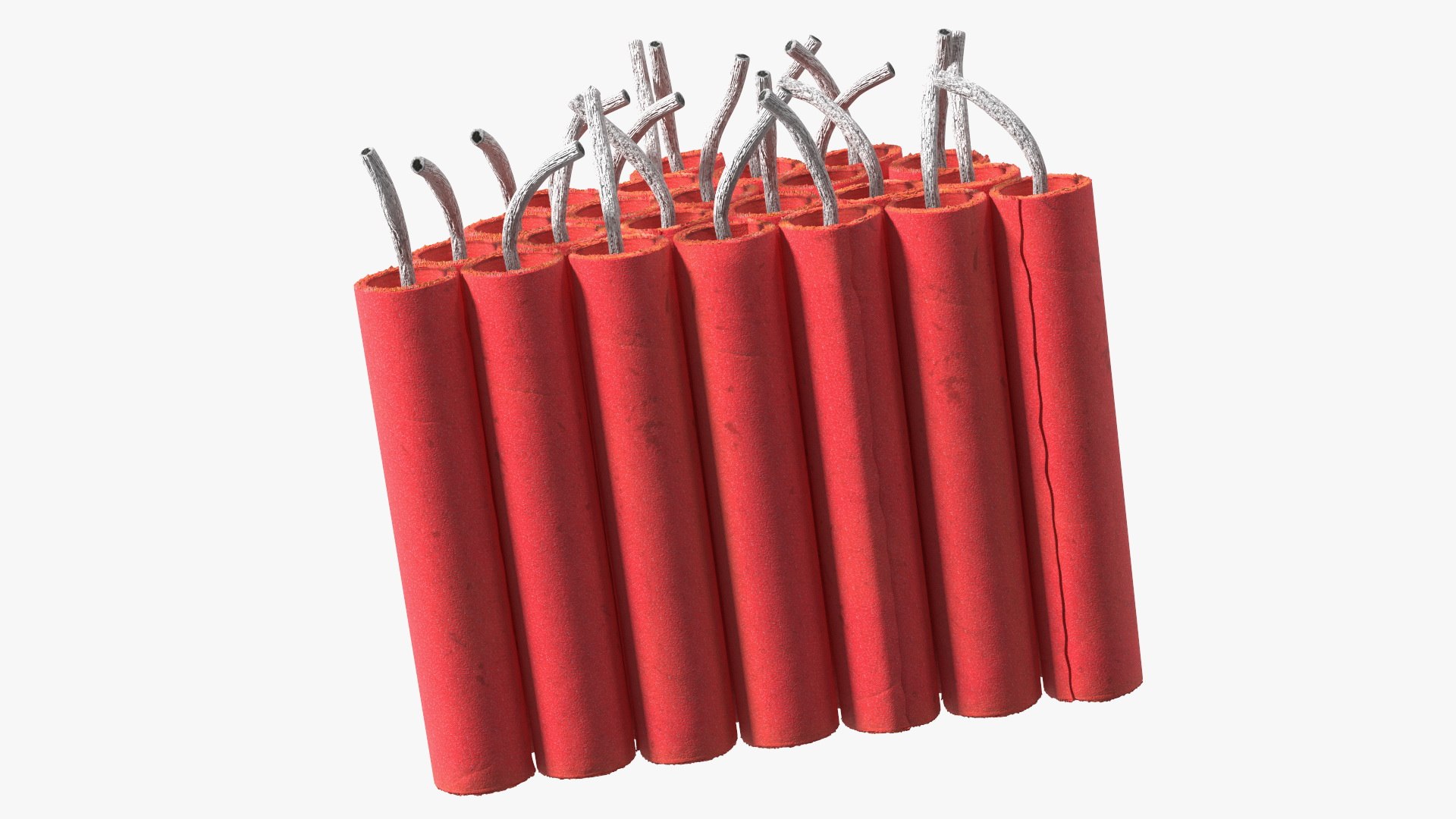 3D Pile Of Red Firecrackers - TurboSquid 1849821