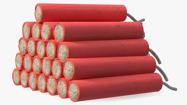 3D Pile of Red Firecrackers - TurboSquid 1849821