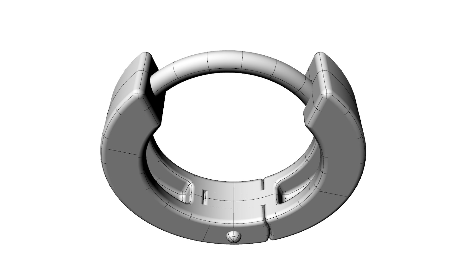 3D Huggie Earring - TurboSquid 1930053