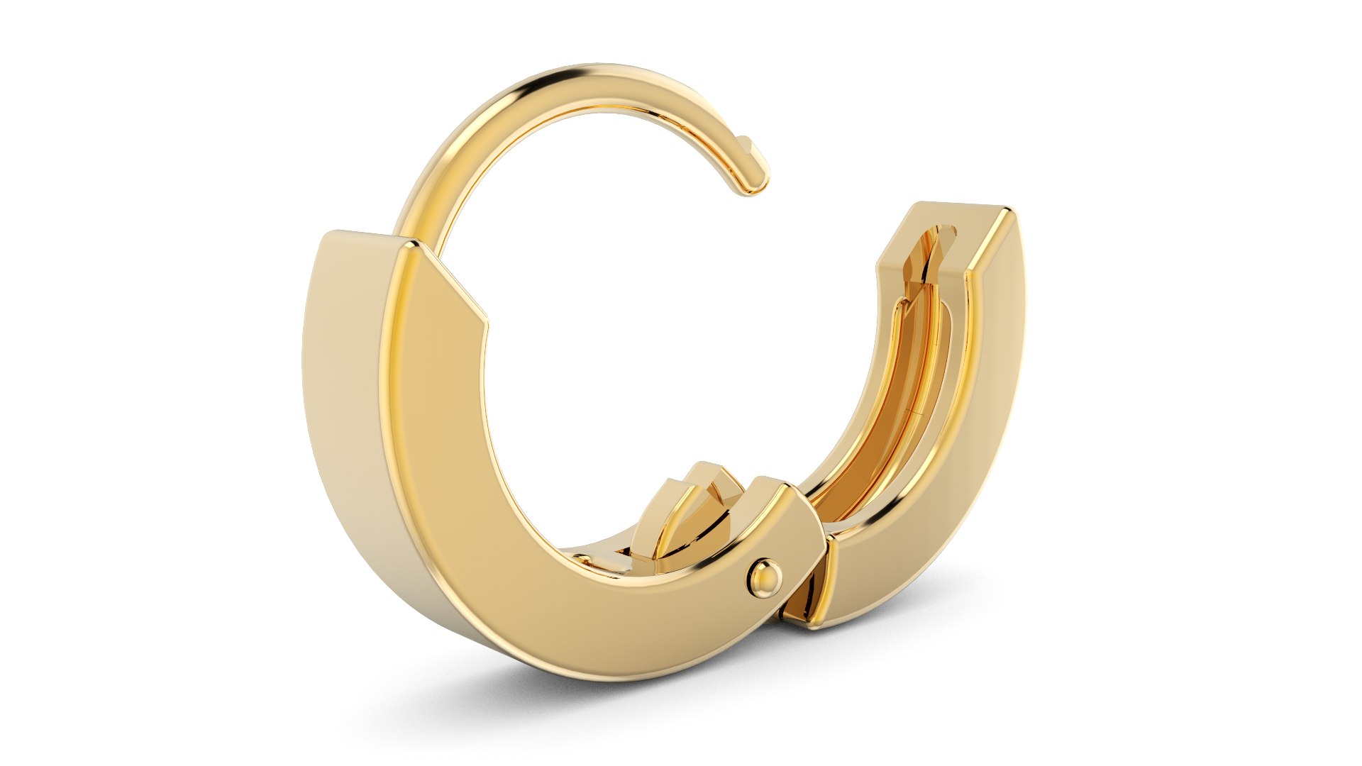 3D Huggie Earring - TurboSquid 1930053