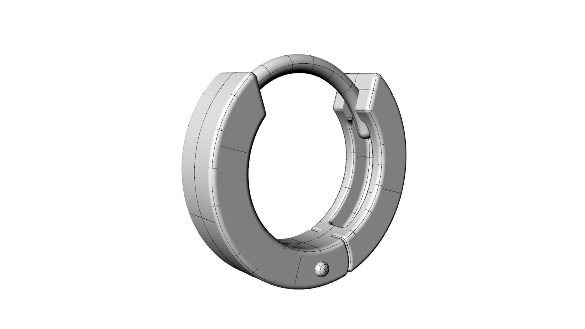 3D Huggie Earring - TurboSquid 1930053