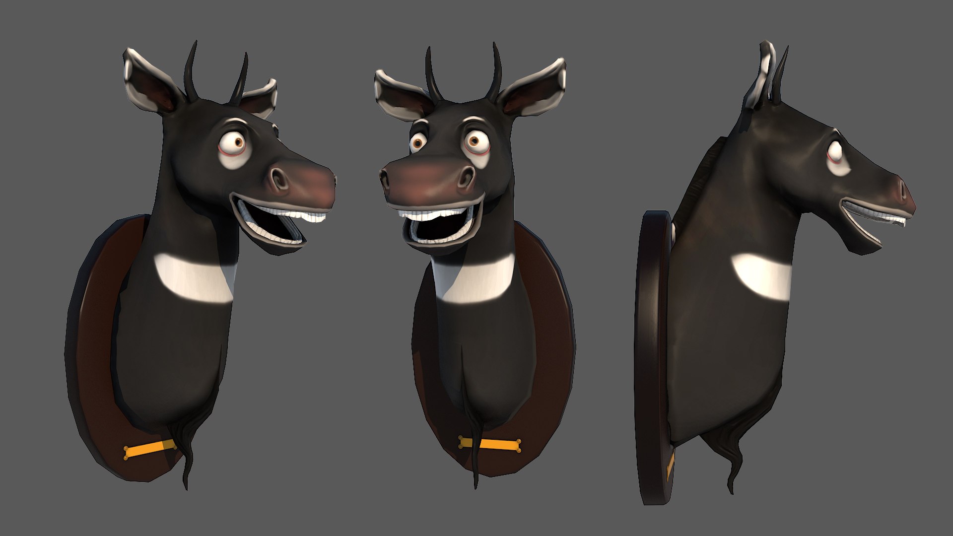 Nilgai Head Trophy 3D Model - TurboSquid 2054389