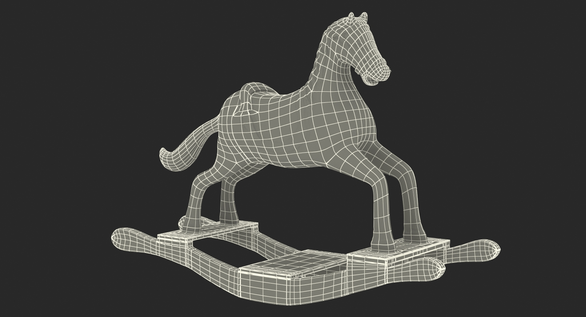 3D Model Retro Toy Rocking Horse - TurboSquid 1307589