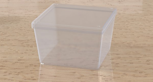 Square plastic box 3D model - TurboSquid 1412696