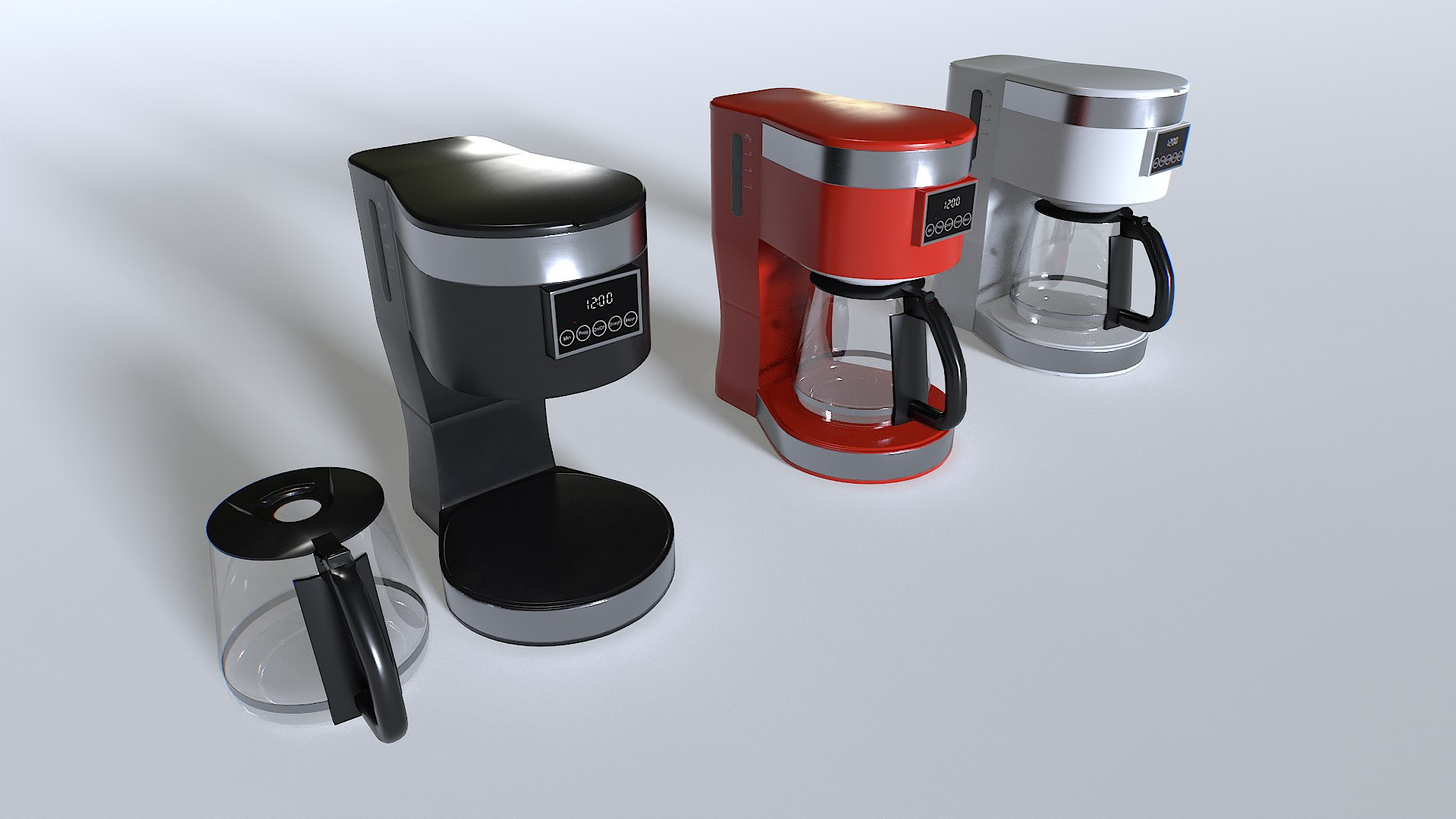 3D Coffee Machine Set 3 - TurboSquid 2350037