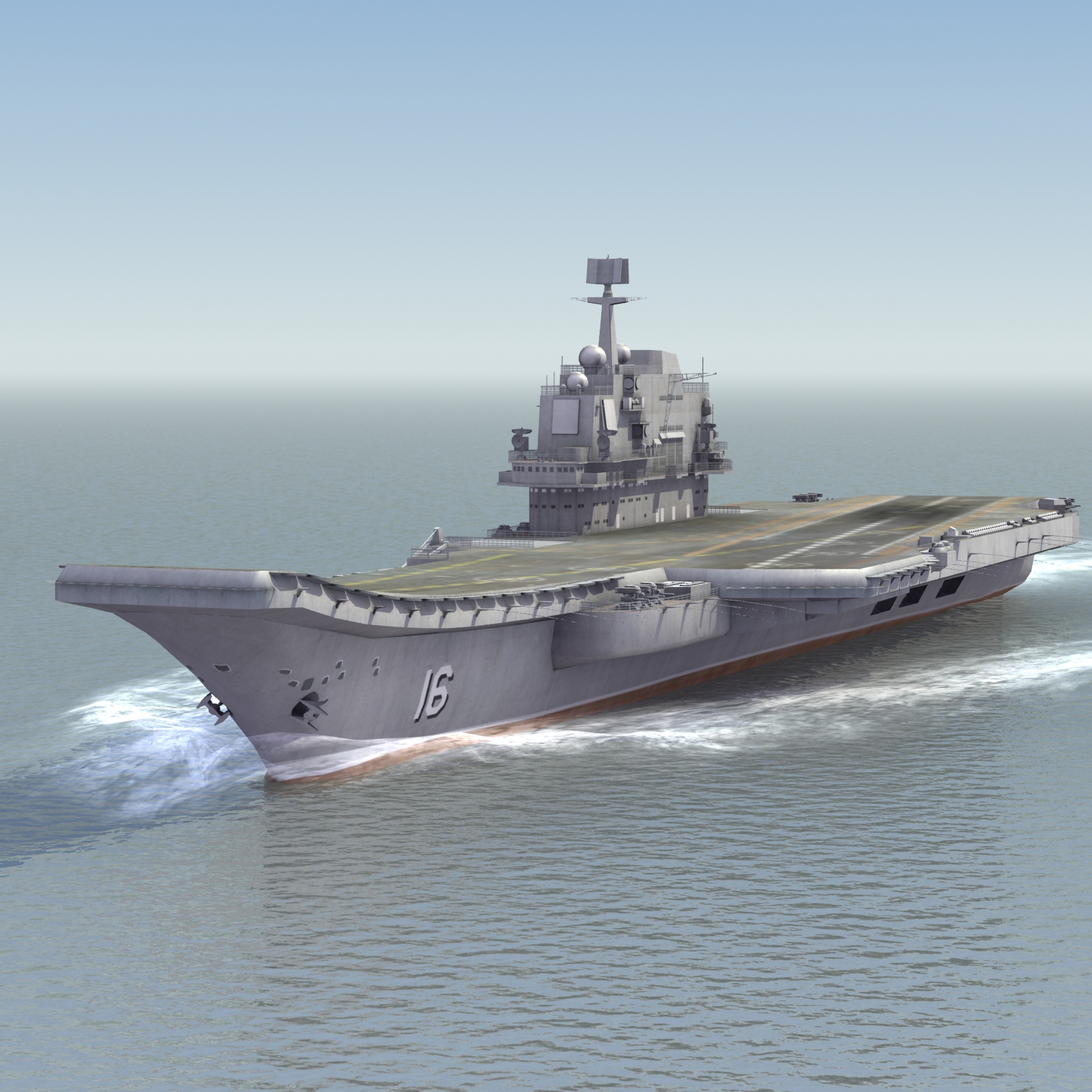 aircraft carrier liaoning cv16 3d model