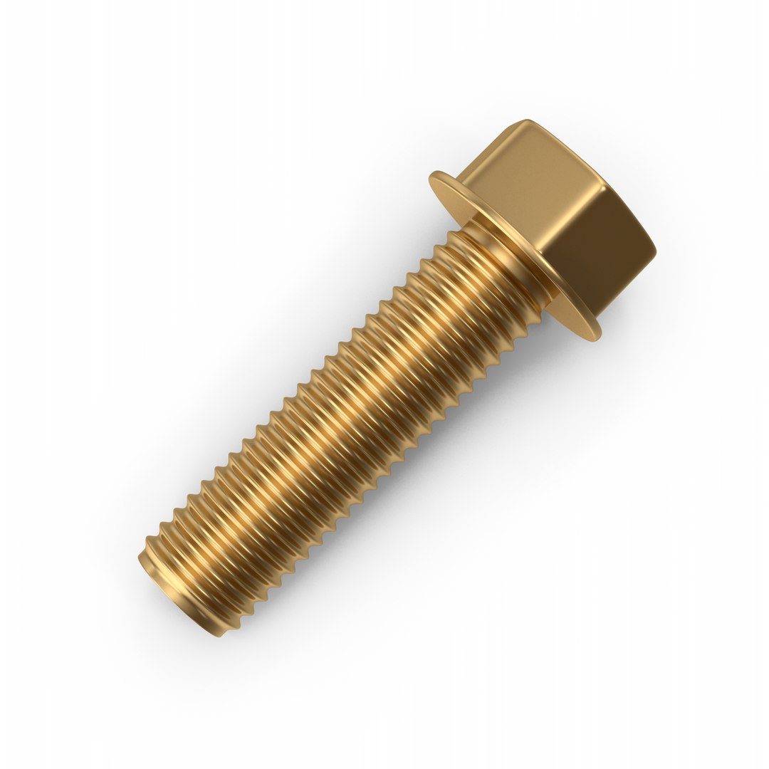 3D Gold Bolt - TurboSquid 1919981