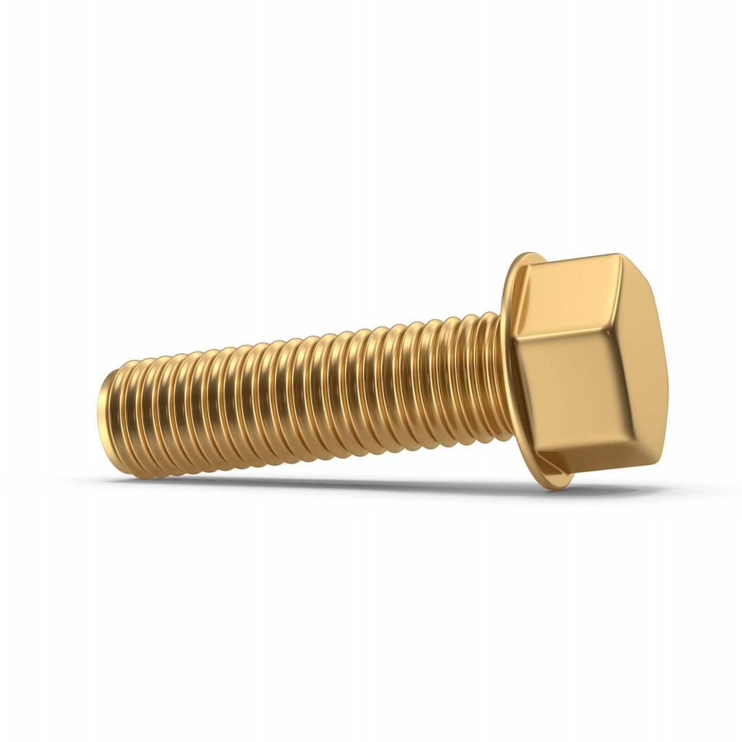 3D Gold Bolt - TurboSquid 1919981