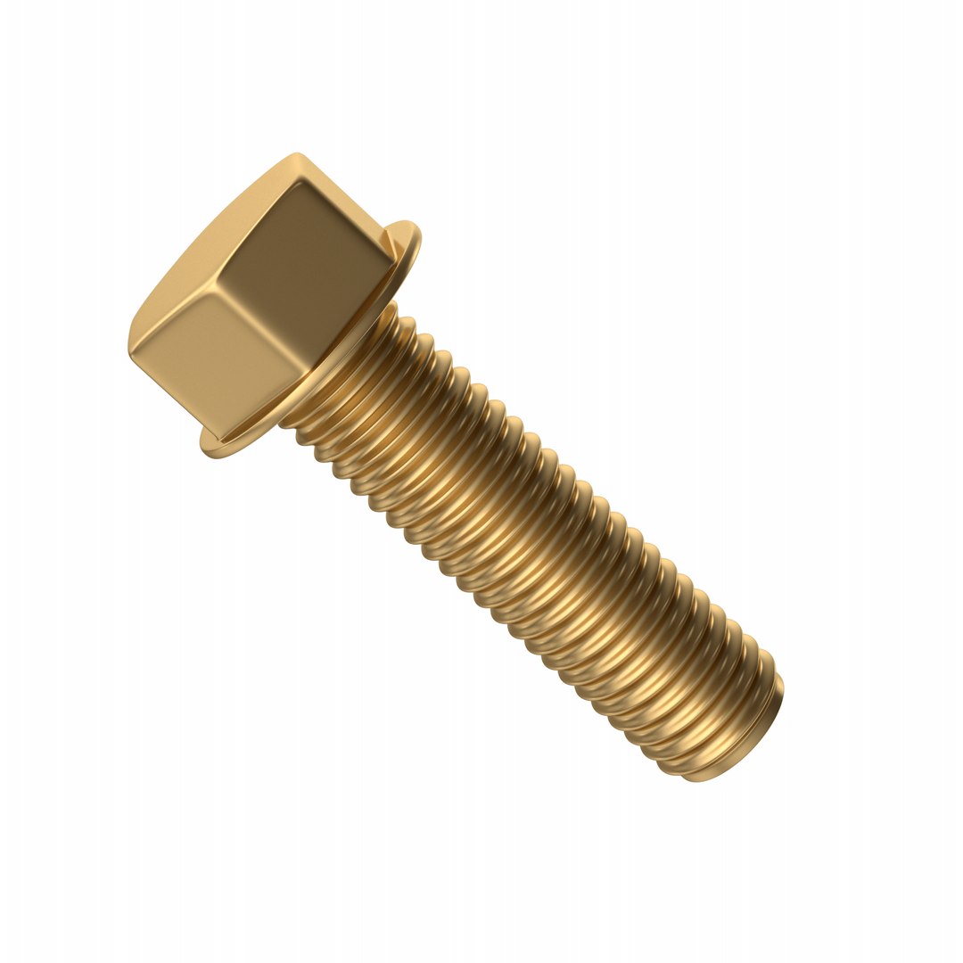 3D Gold Bolt - TurboSquid 1919981