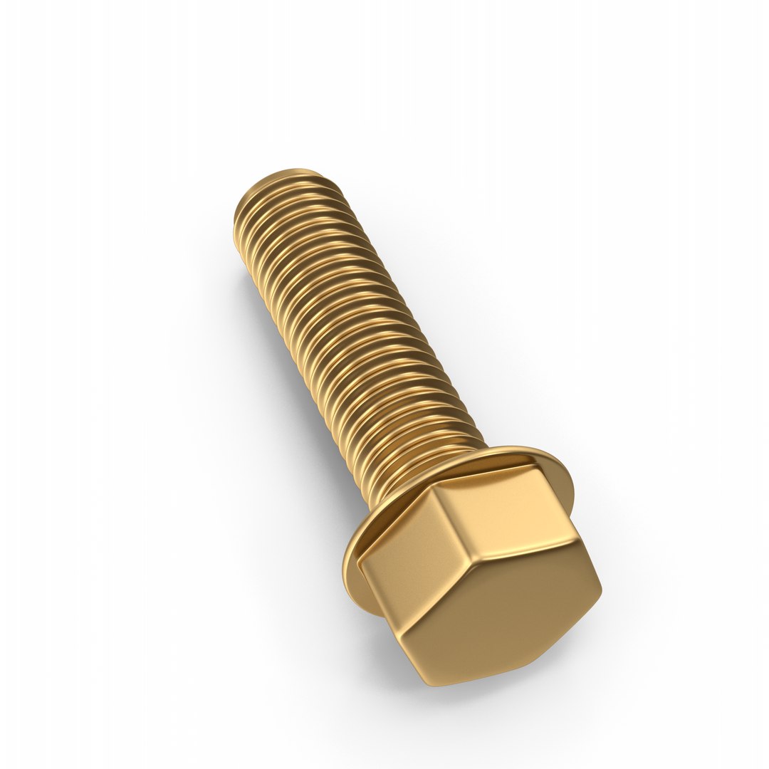 3D Gold Bolt - TurboSquid 1919981