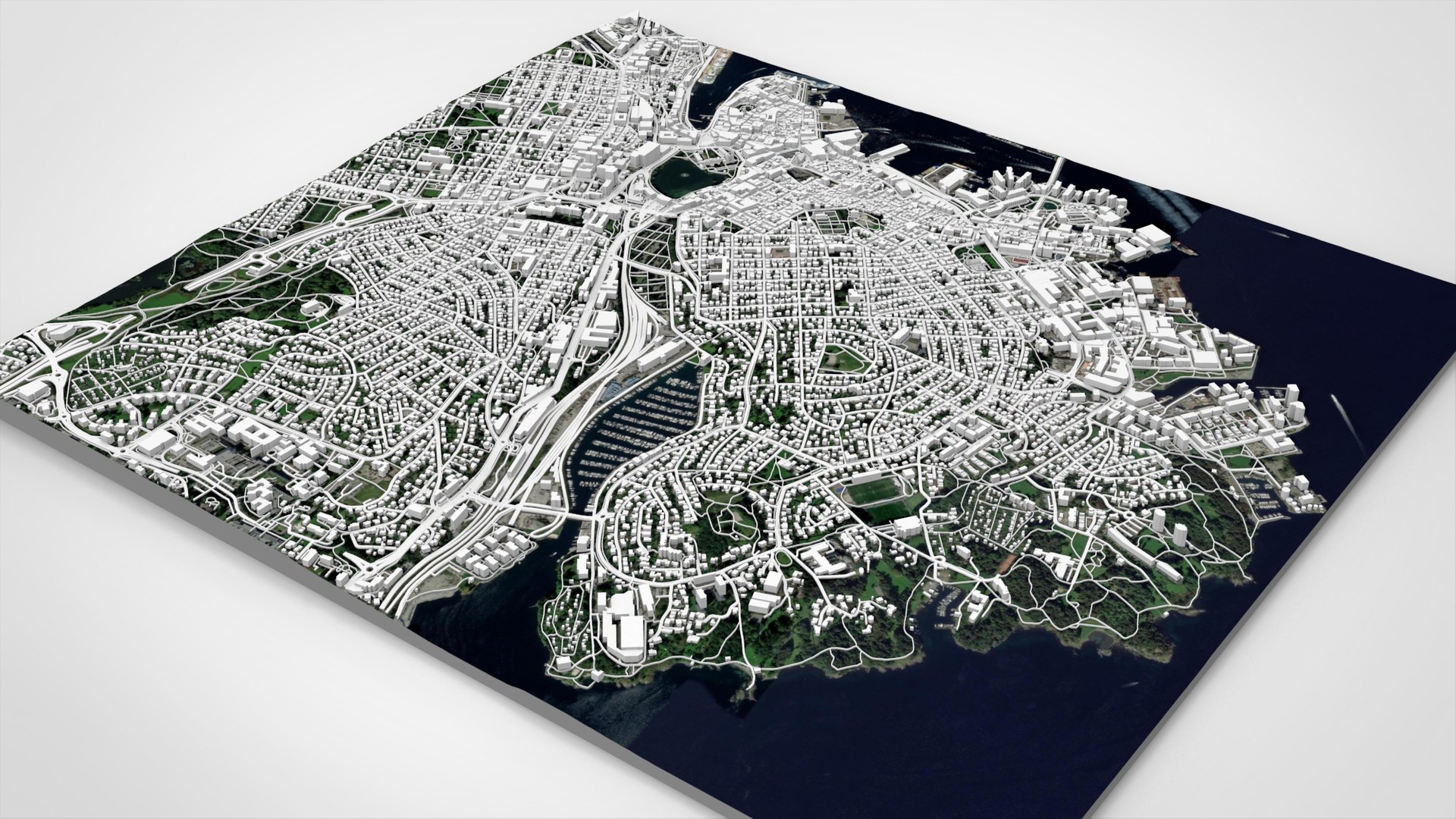 3D Model Cityscape Stavanger Norway - TurboSquid 2473927