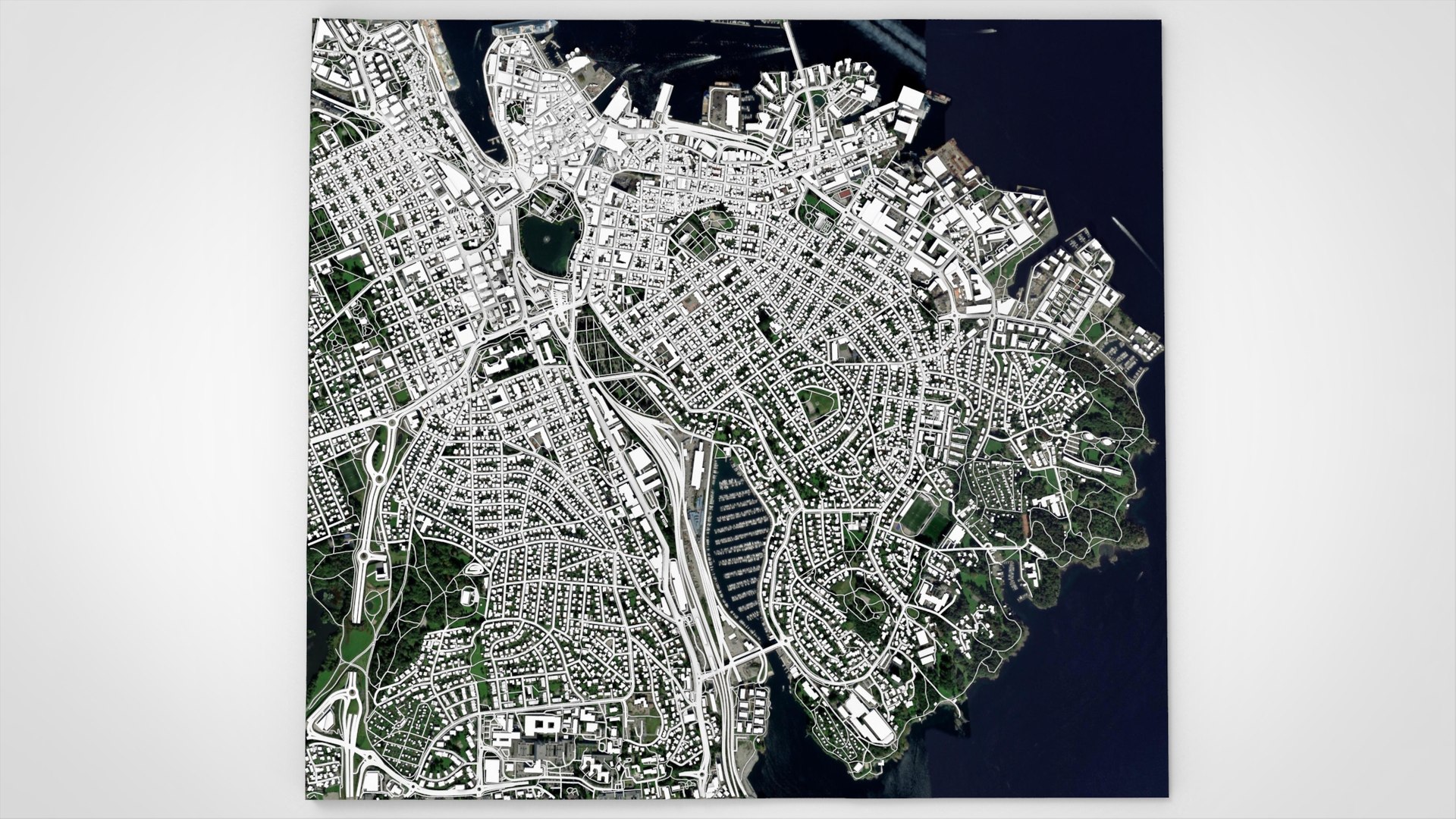 3D Model Cityscape Stavanger Norway - TurboSquid 2473927