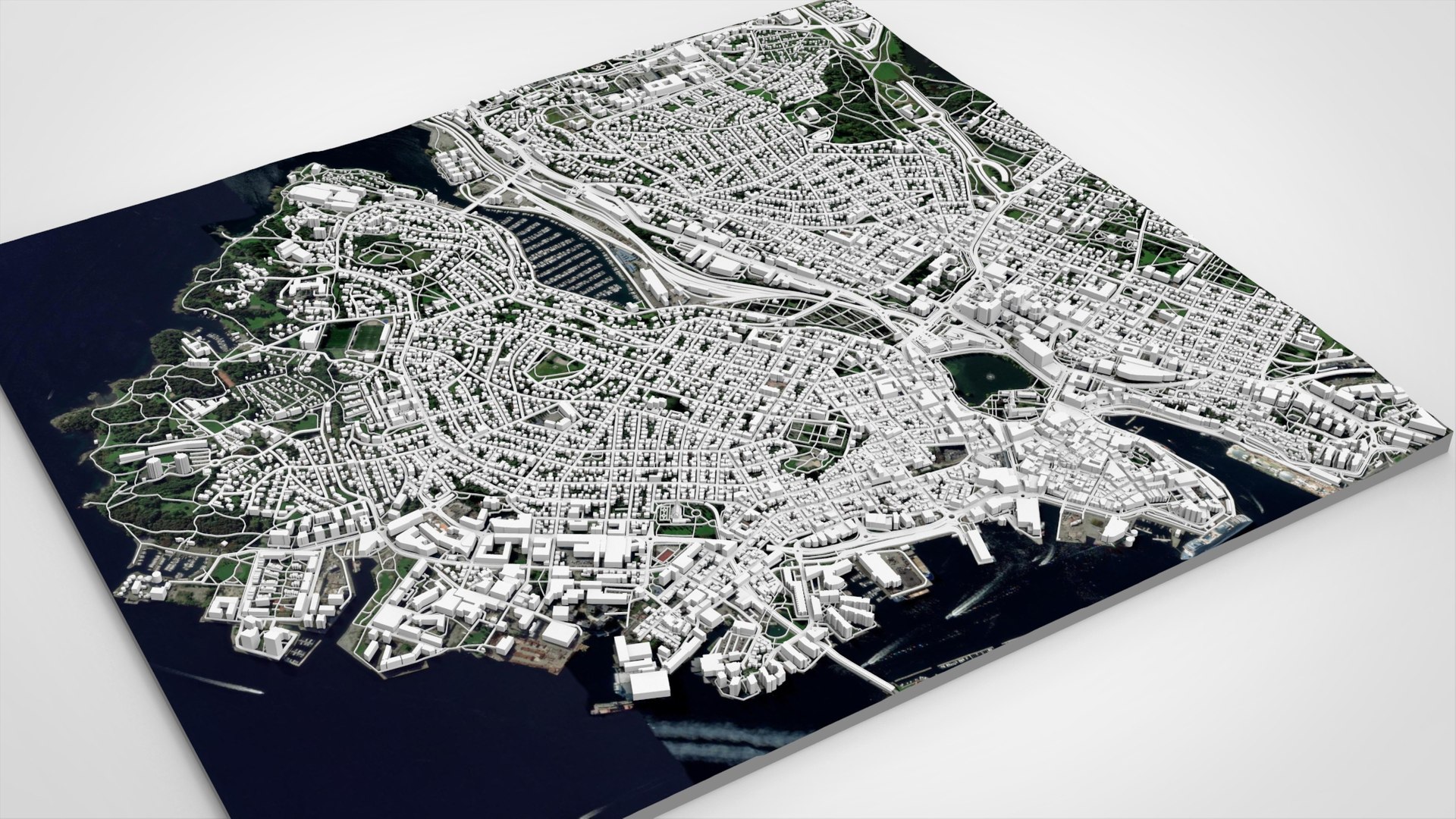 3D Model Cityscape Stavanger Norway - TurboSquid 2473927
